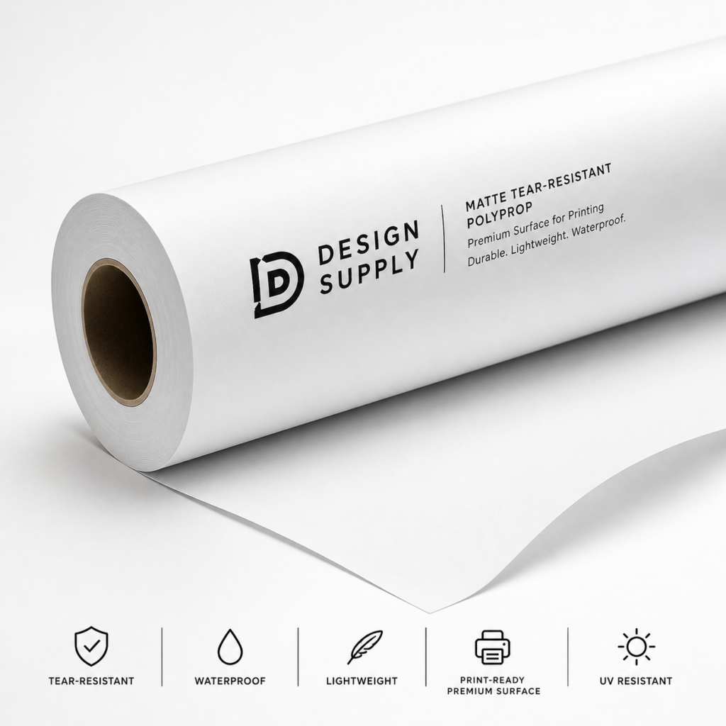 DS Matte Tear-Resistant Polyprop Banner 190mic 1270mm X 30m